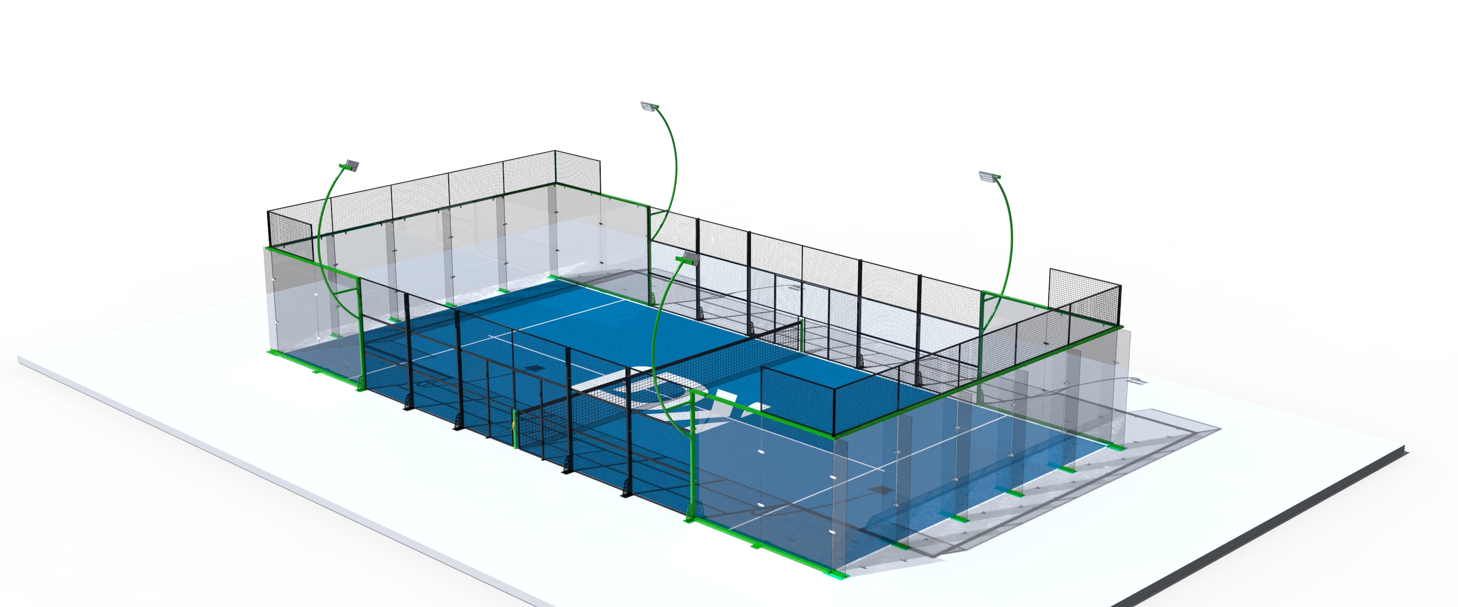 360° Panoramic Padel Court - HD View, No Blind Spots